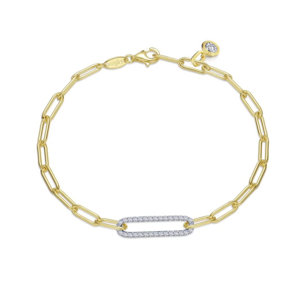 Sparkling Paperclip Bracelet - Silver or Gold – K Novinger Jewelry