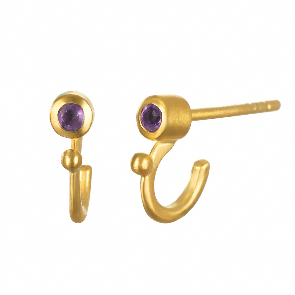 Crown Chakra Mini Hoop Earrings – K Novinger Jewelry