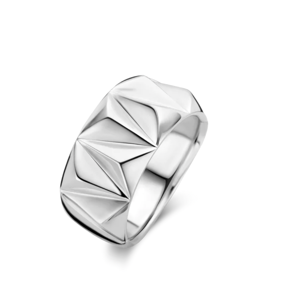 Geometric Ring - Silver or Gold – K Novinger Jewelry